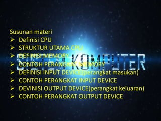 Sistem komputer | PPTX