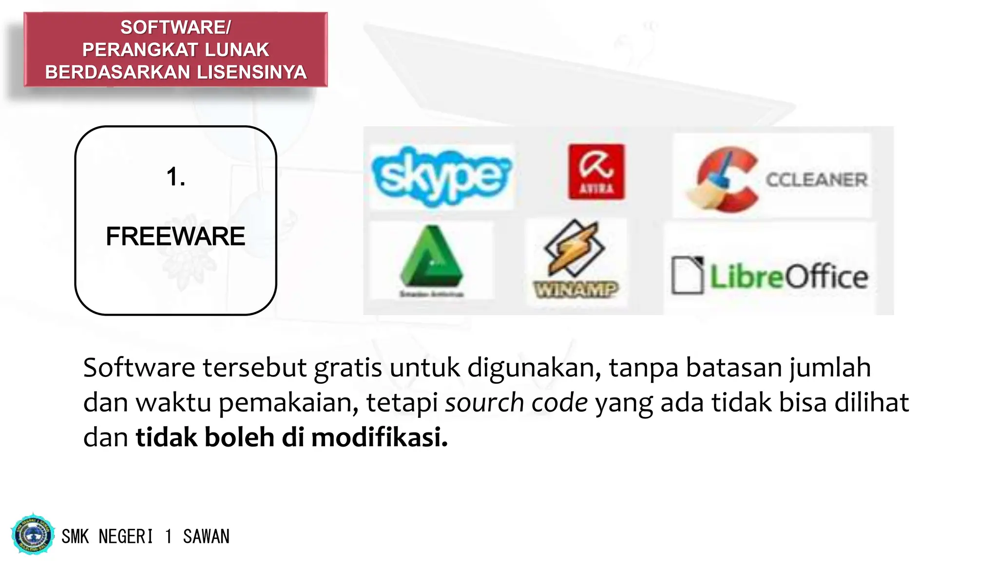 Materi Sistem Komputer SMK mengenai software dan hardware | PPT
