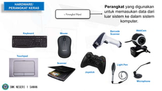 Materi Sistem Komputer SMK mengenai software dan hardware | PPT