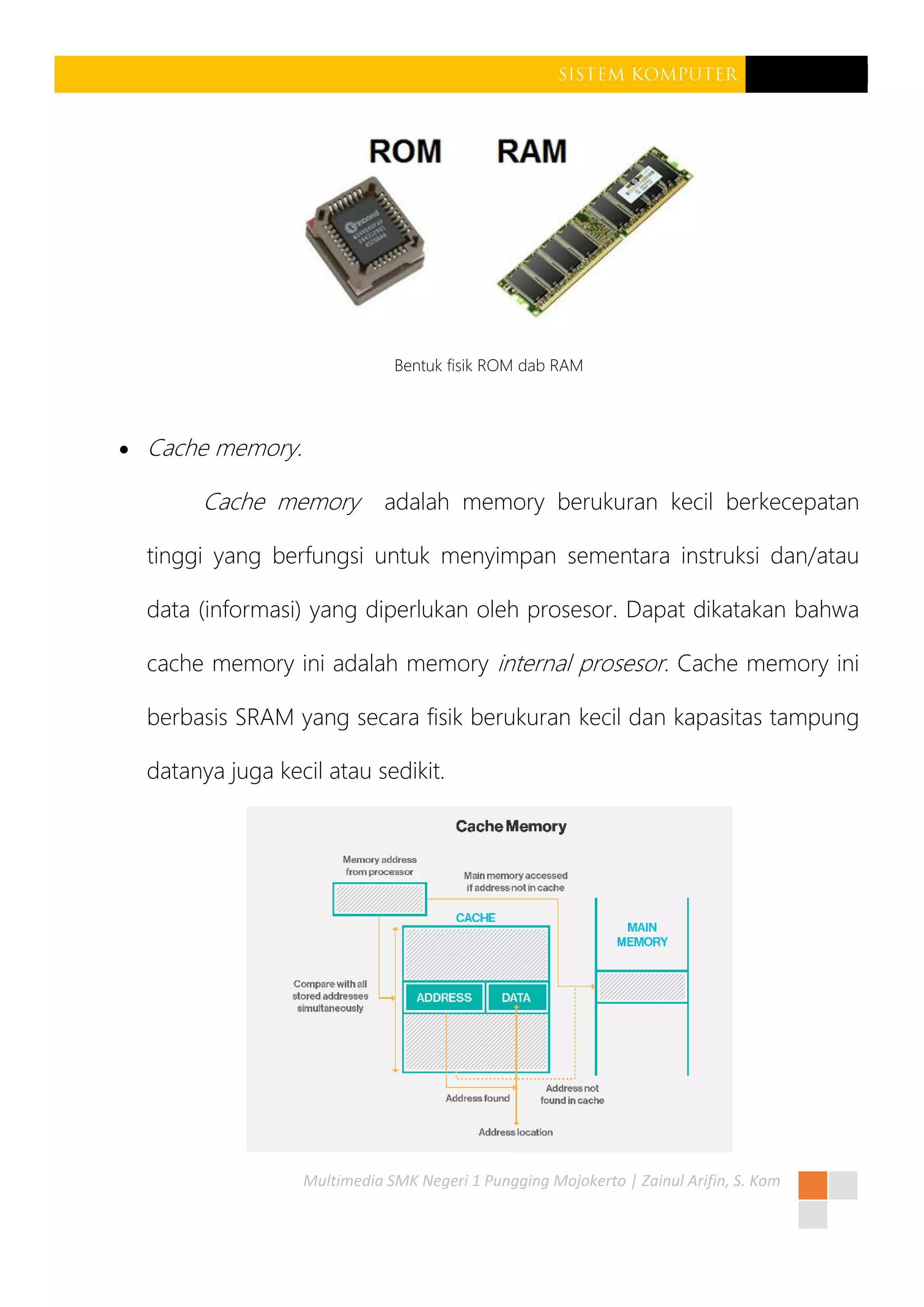 Sistem komputer blok diagram dari sistem mikro komputer | PDF