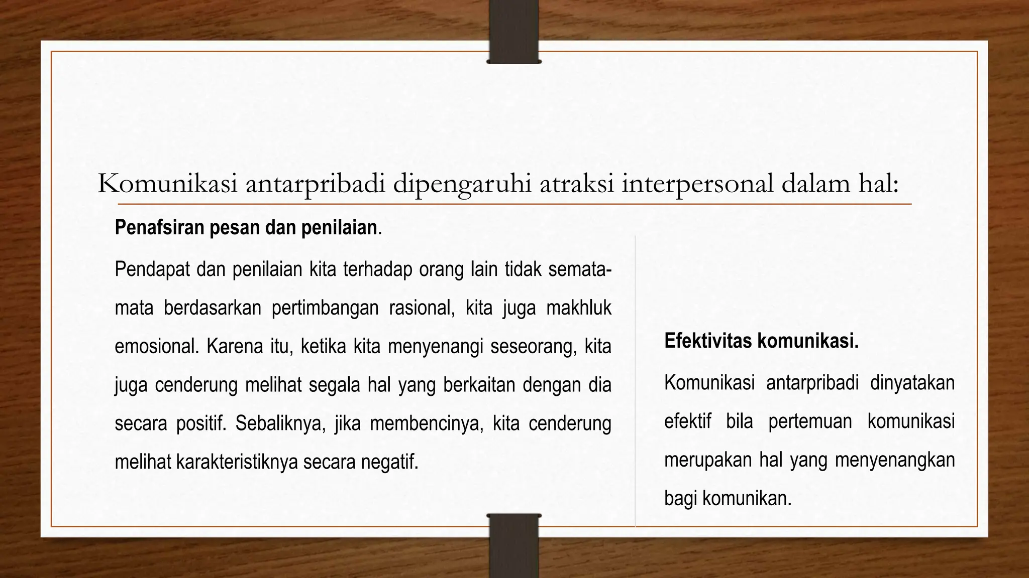 Psikologi Komunikasi - Sistem Komunikasi Interpersonal | PPT