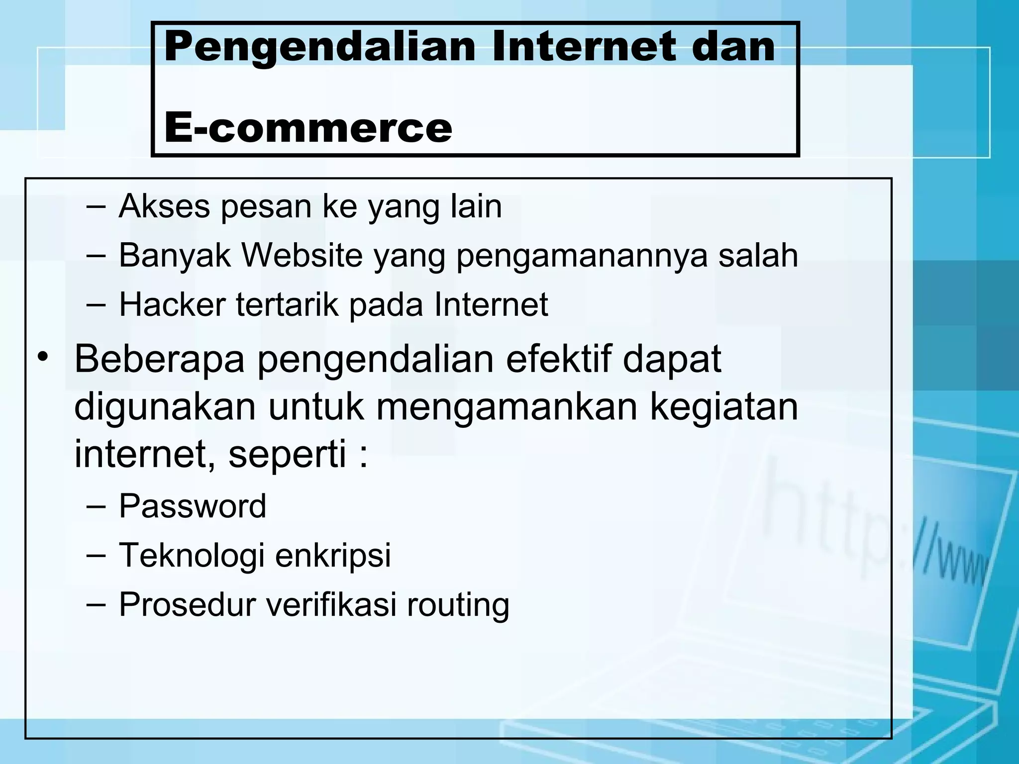 Sistem kontrol, pengendalian & keamanan sistem | PPT