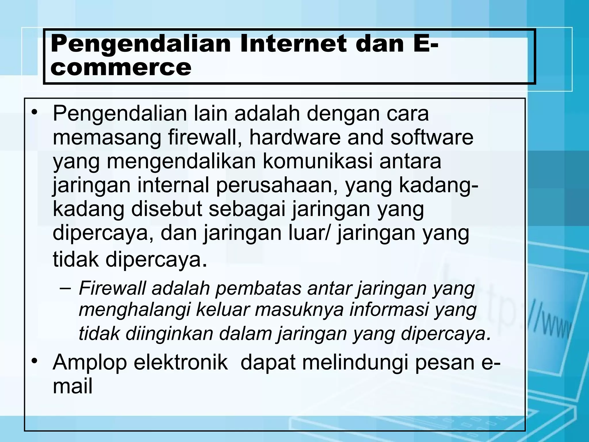 Sistem kontrol, pengendalian & keamanan sistem | PPT