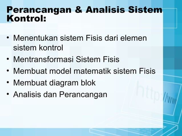 Sistem kontrol, pengendalian & keamanan sistem | PPT