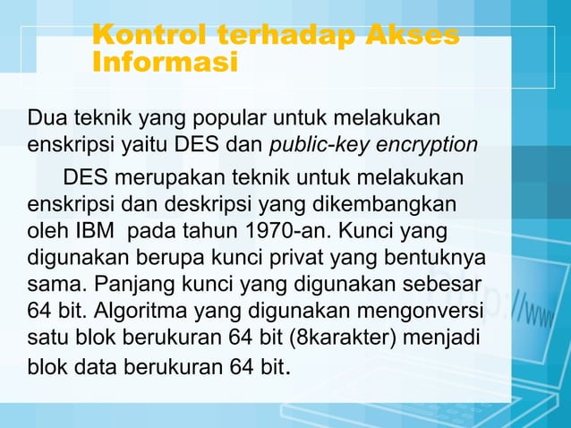 Sistem kontrol, pengendalian & keamanan sistem | PPT