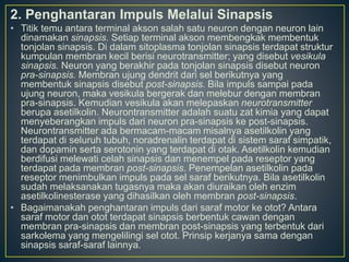 Sistem koordinasi atau Saraf pada manusia | PPTX