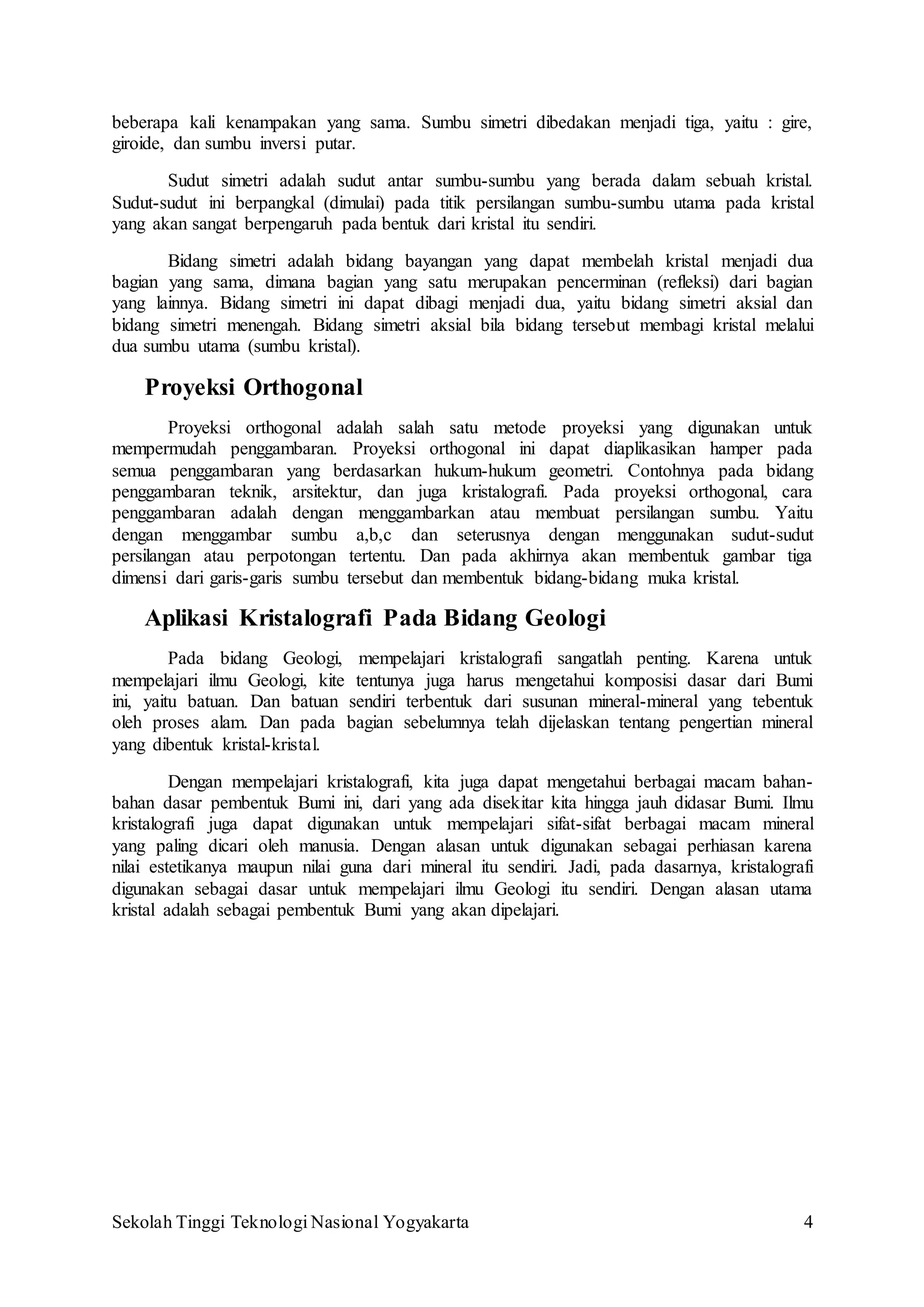 sistem kristal triklin | DOCX
