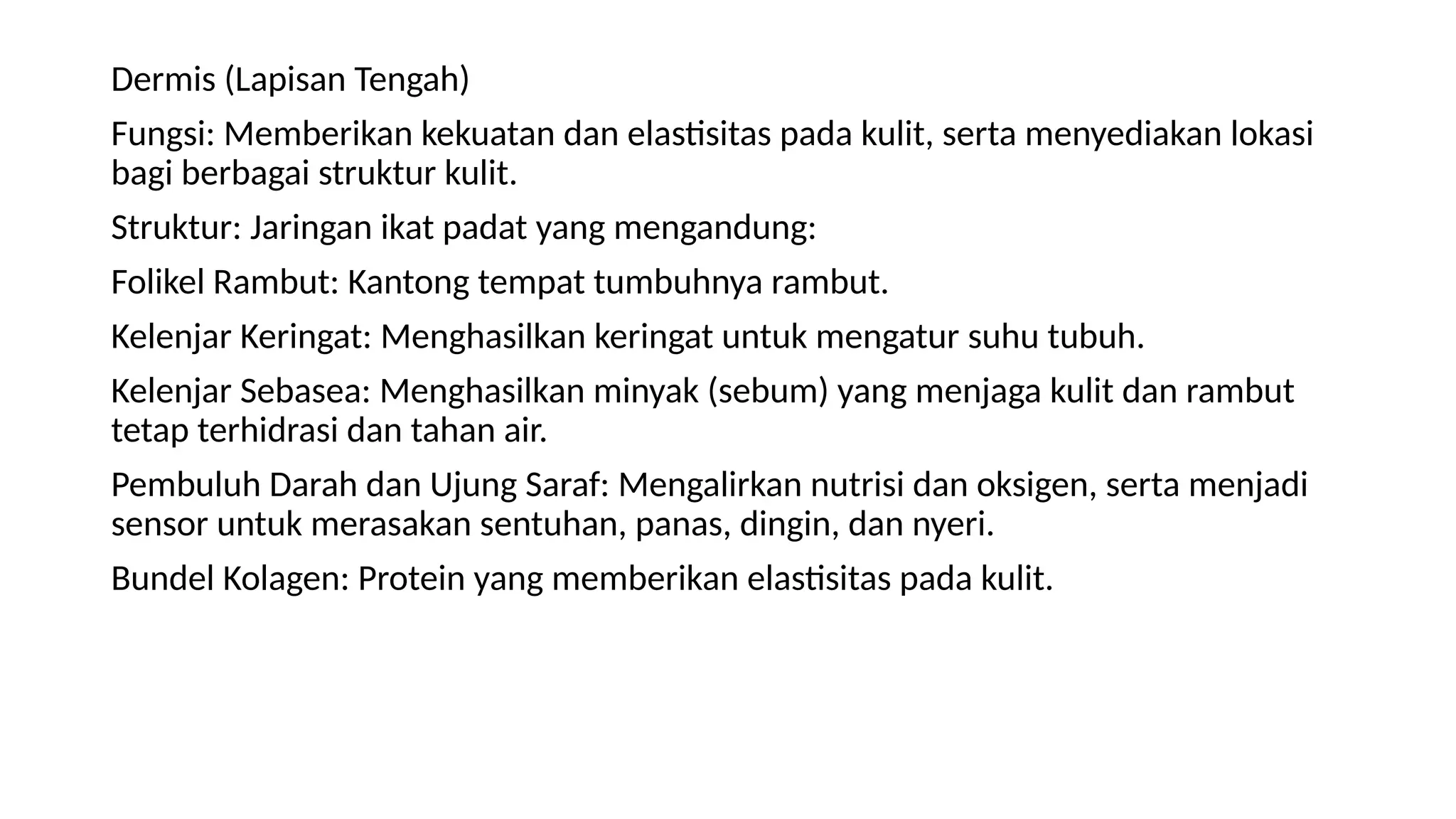penjelasan sistem kulit di dalam diri manusia | PPTX