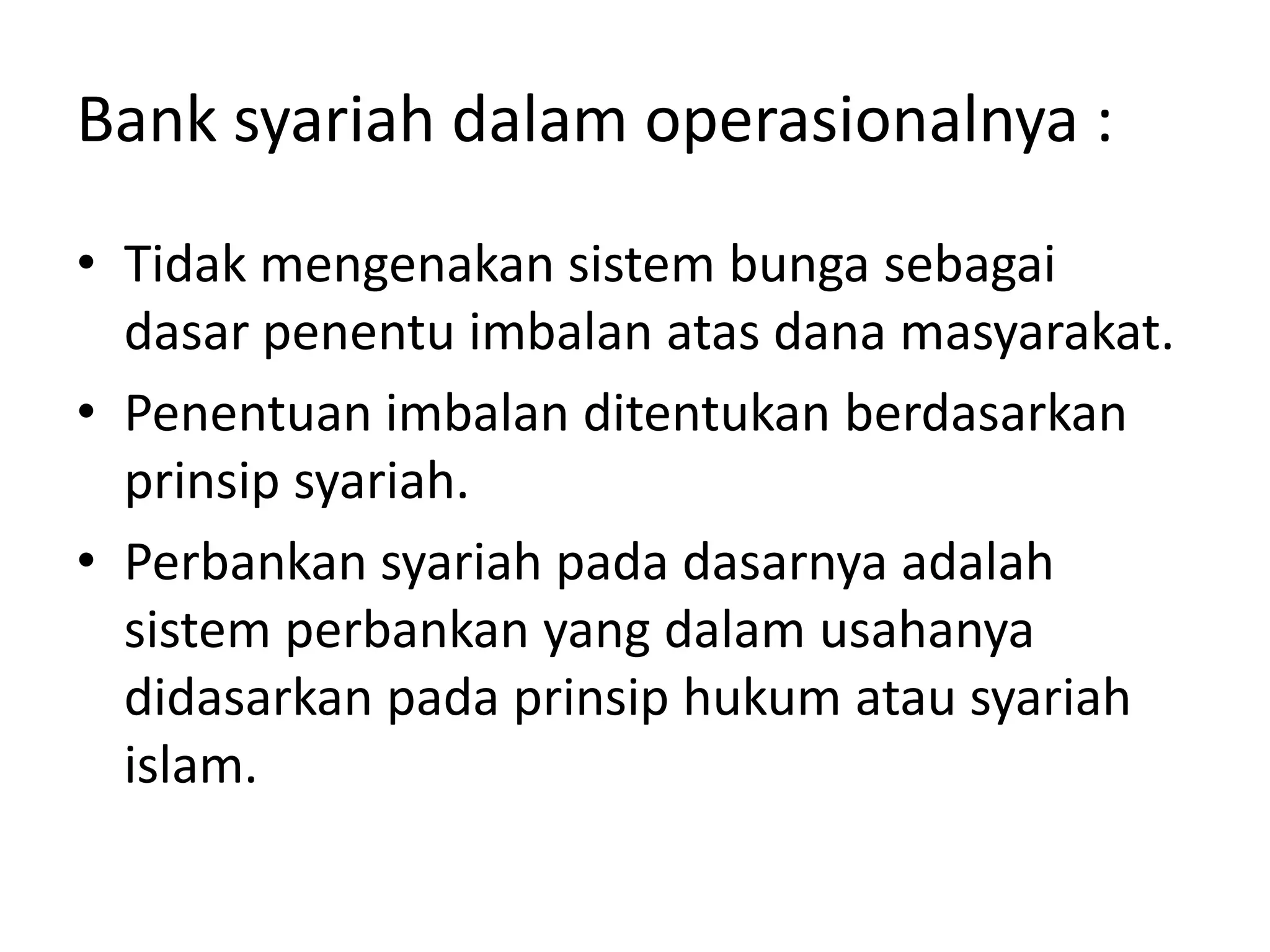 Sistem lembaga keuangan bank syariah | PPTX