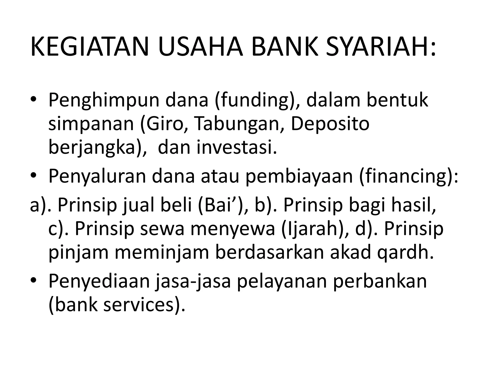 Sistem lembaga keuangan bank syariah | PPTX