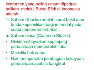 Sistem lembaga ku pasar modal | PPT