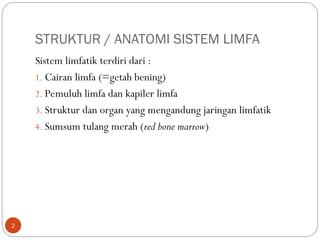 sistem limfa dan struktur kapiler pada limfa | PPT