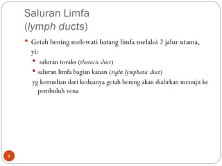 sistem limfa dan struktur kapiler pada limfa | PPT