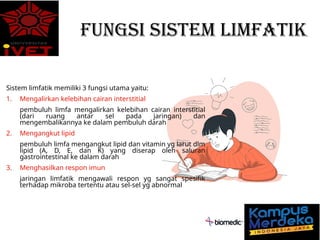 sistem limfatik pada manusia dan penjelasannya | PPT