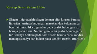 Sistem linier dan non linier | PPTX