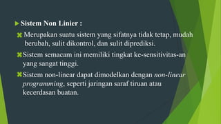 Sistem linier dan non linier | PPTX