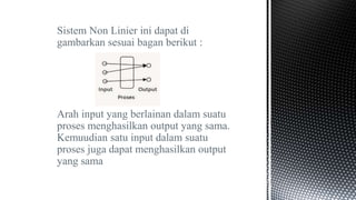 Sistem linier dan non linier | PPTX