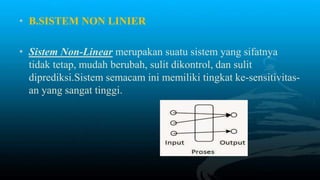 Sistem linier & non linier | PPTX