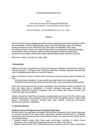 Sistem Manajemen Basis Data | PDF