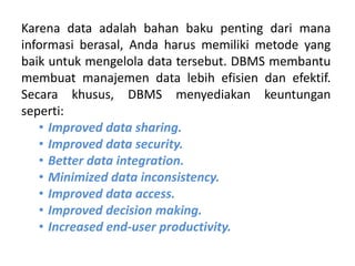 Sistem Manajemen Basis Data 2 | PPT