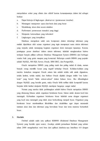 Sistem manajemen basis data | DOCX