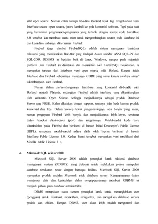 Sistem manajemen basis data | DOCX