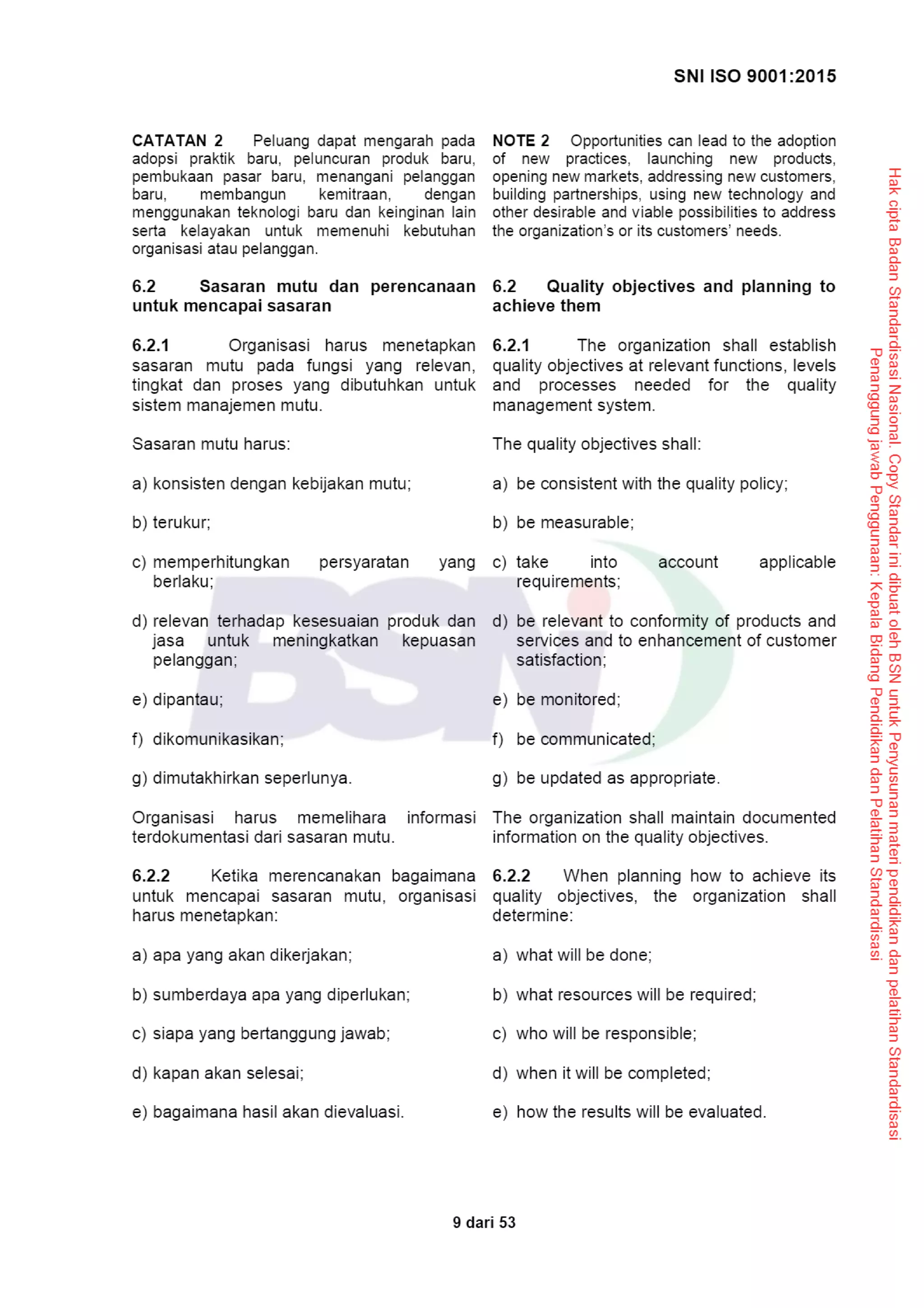 Sistem Manajemen Mutu Persyaratan (ISO 9001:2015) - Quality Management ...
