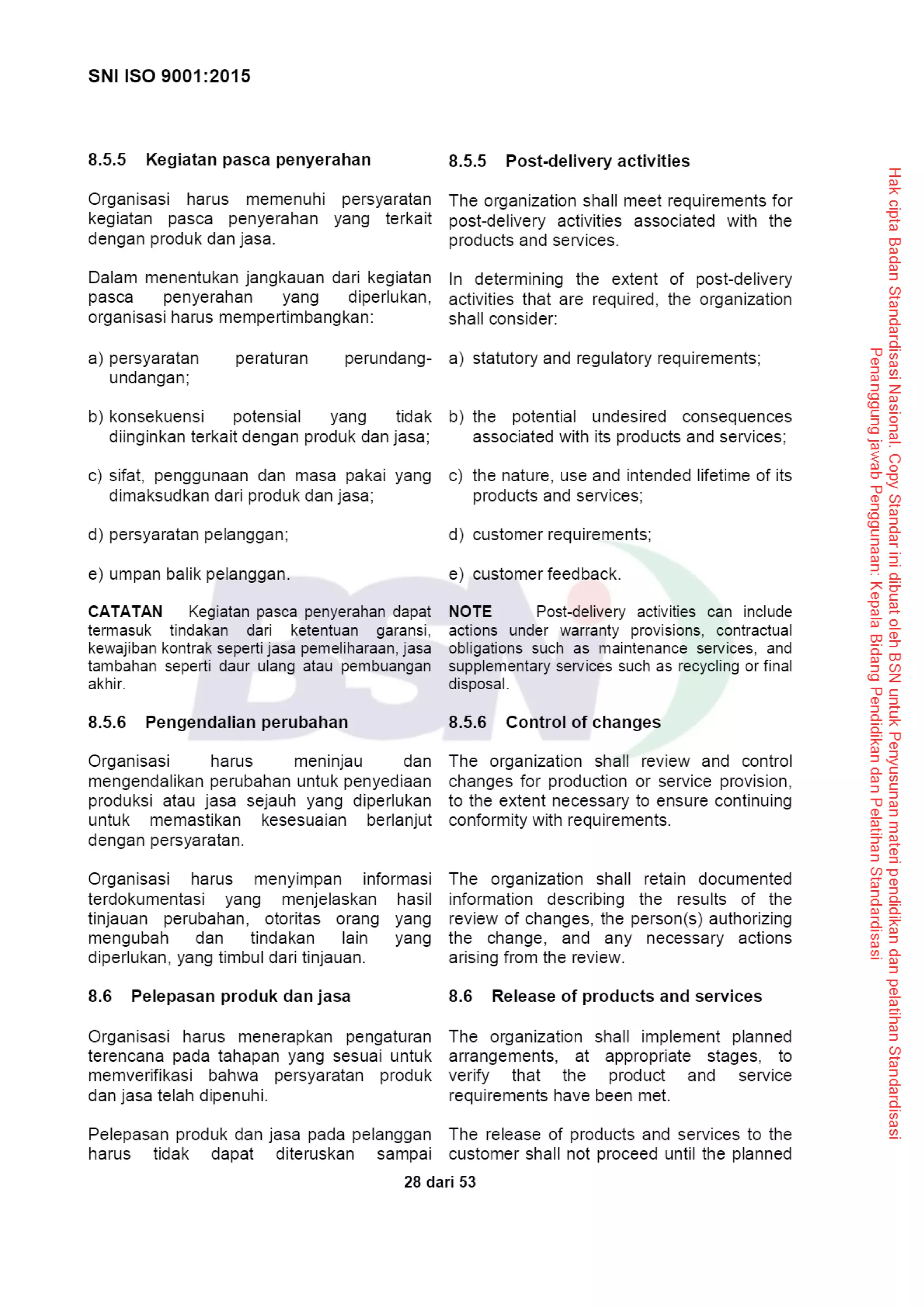 Sistem Manajemen Mutu Persyaratan (ISO 9001:2015) - Quality Management ...