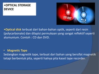 Sistem memori dan media simpanan | PPT