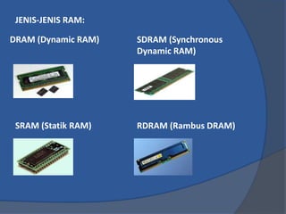 Sistem memori dan media simpanan | PPT