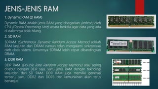 Sistem memori komputer | PPSX