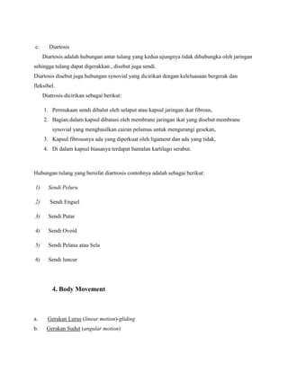 Sistem muskuloskeletal(direk) AKBID PARAMATA KABUPATEN MUNA | PDF