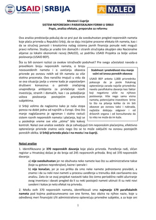 Rezime Studije o parafiskalnim nametima na privredu | PDF