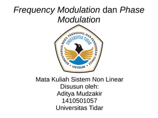 Sistem Non Linear - FM dan PM | PDF