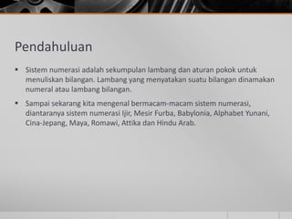 Sistem numerasi | PPT