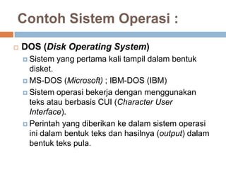 Sistem operasi | PPTX