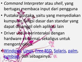 Sistem operasi | PPTX