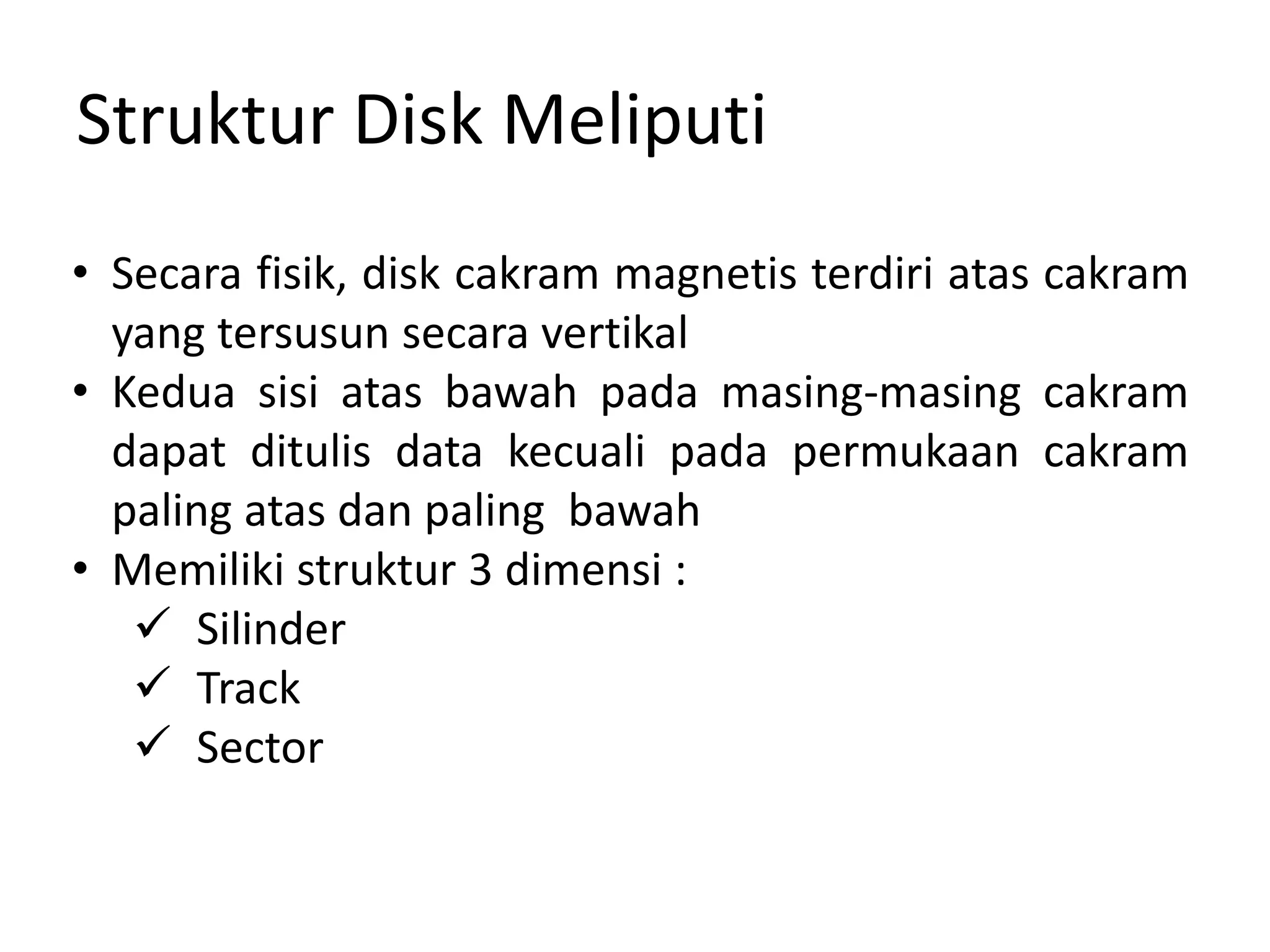 Sistem Operasi - 14 [Manajemen Disk] | PPTX