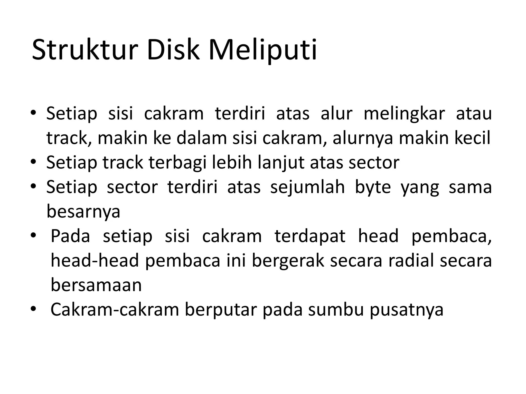Sistem Operasi - 14 [Manajemen Disk] | PPTX