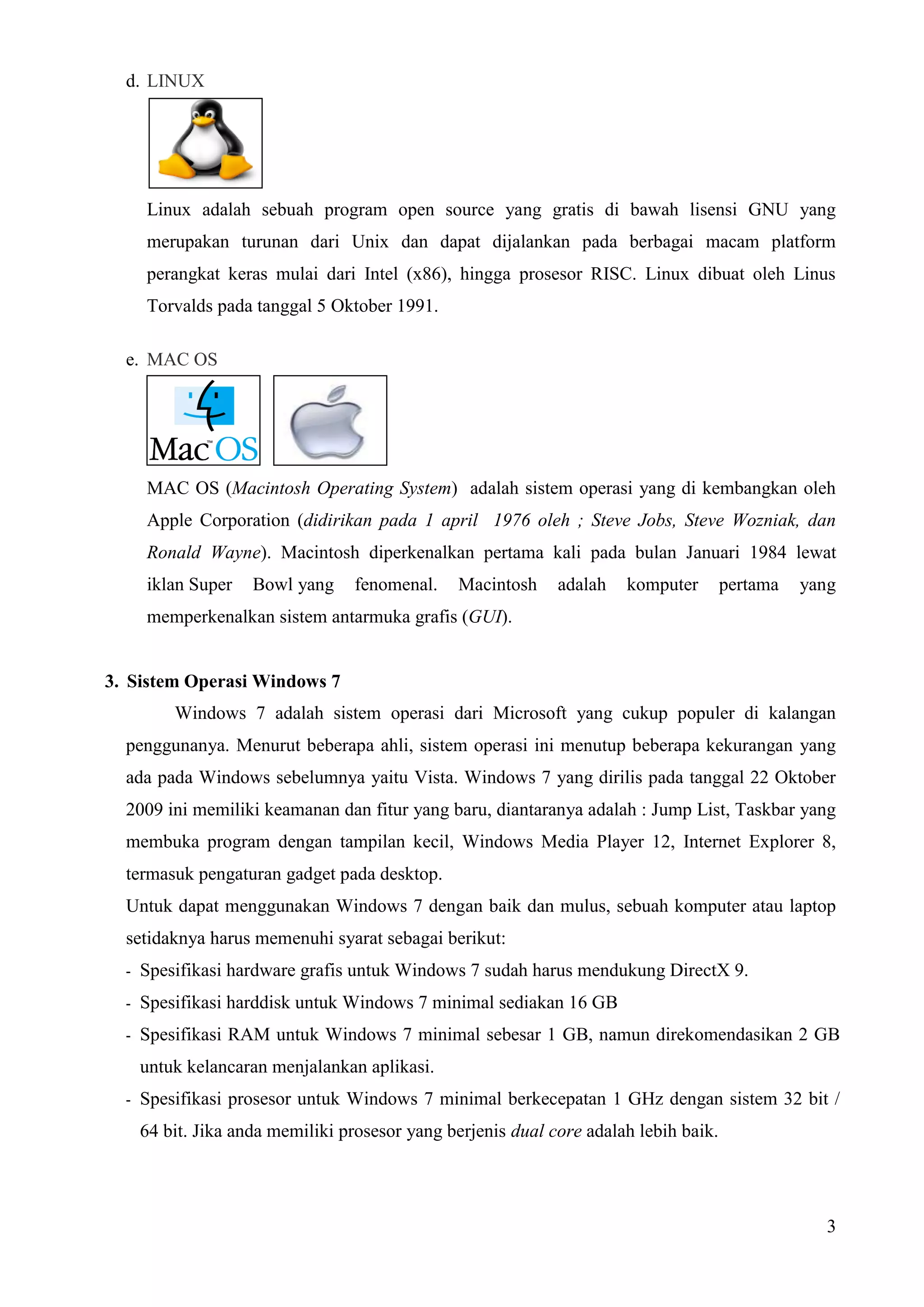 Materi 8 : Sistem operasi | PDF