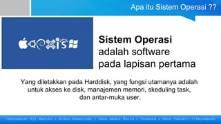Sistem Operasi Teknik Informatika | PPT