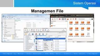 Sistem Operasi Teknik Informatika | PPT | Free Download