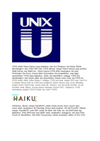 Sistem operasi | PDF