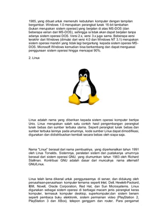 Sistem operasi | PDF