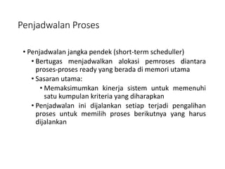 Sistem Operasi - 4 [Penjadwalan Proses SO] | PPT