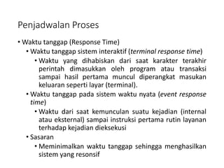 Sistem Operasi - 4 [Penjadwalan Proses SO] | PPT