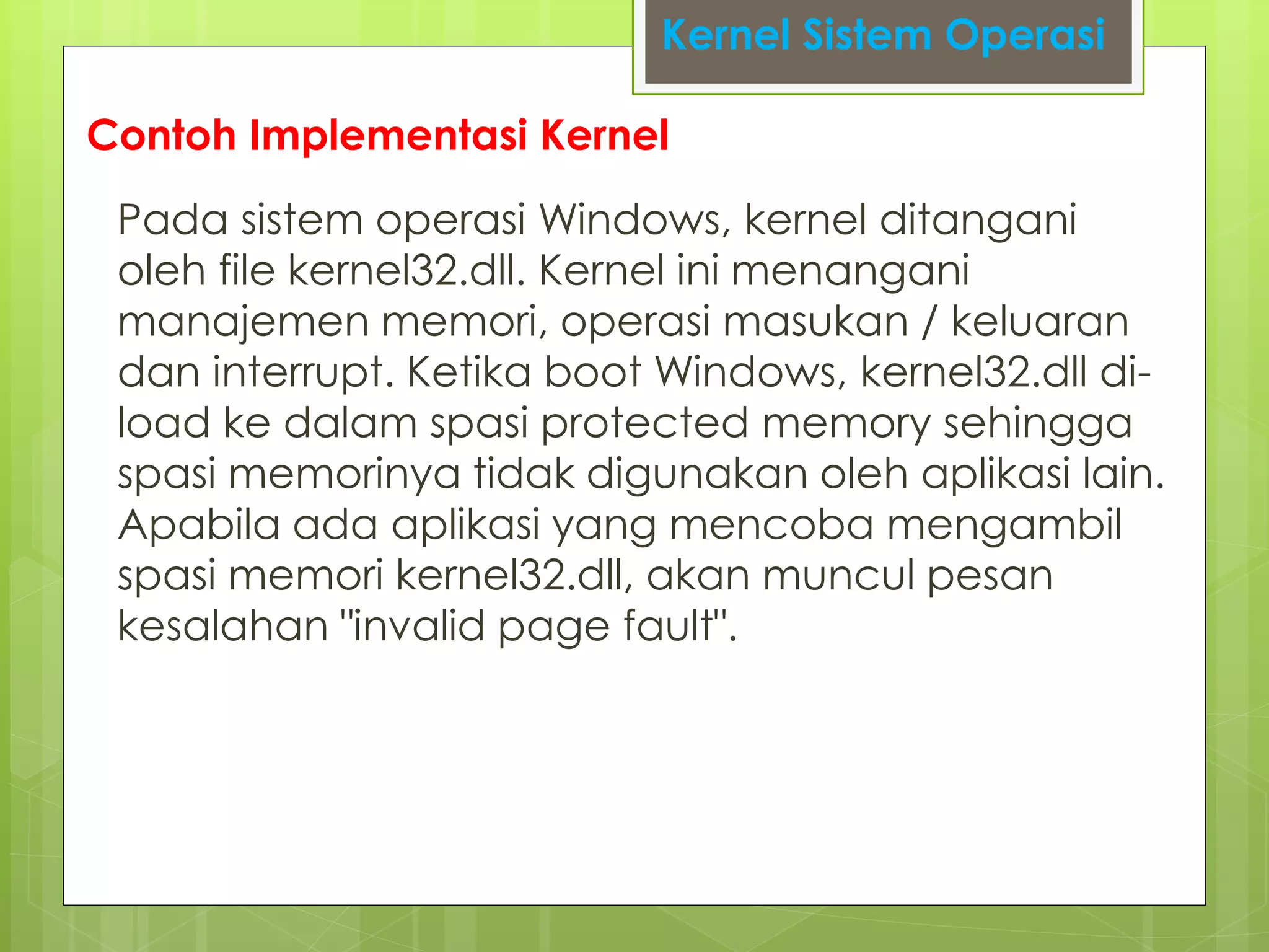 Sistem Operasi: Arsitektur komputer, Pengantar Sistem Operasi dan ...