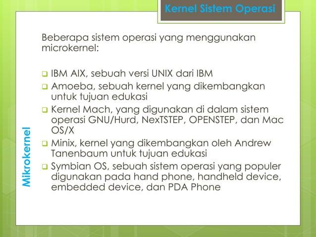 Sistem Operasi: Arsitektur komputer, Pengantar Sistem Operasi dan Kernel | PPTX