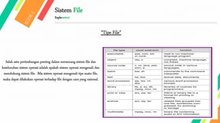 Sistem operasi kelompok 6 - sistem file | PPTX