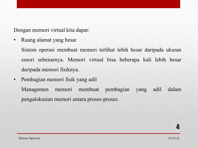 Sistem operasi pertemuan 11 | PPT